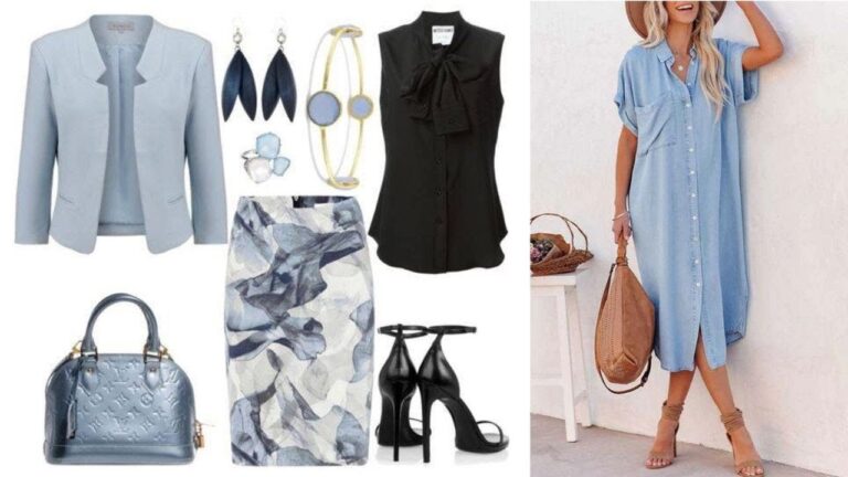 Descubre los complementos perfectos para tu vestido azul cielo ...
